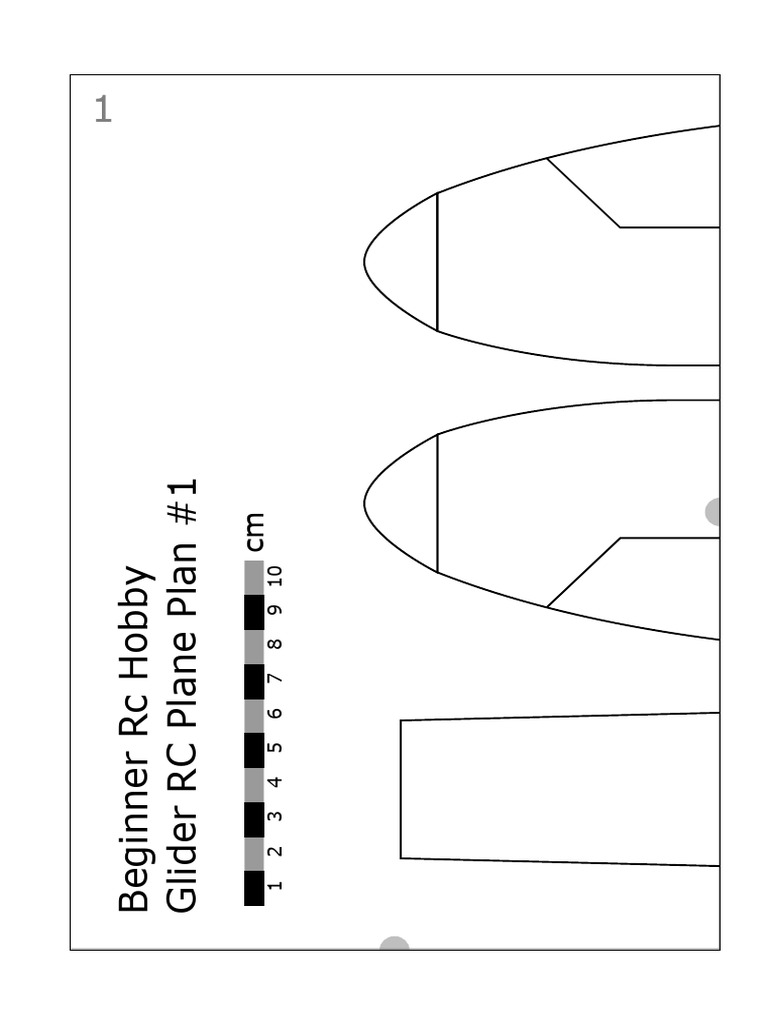 Glider RC Plane Plan #1 Tiled | PDF