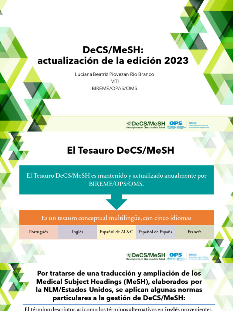 DeCS Red Indizadores 27-04-23 | PDF