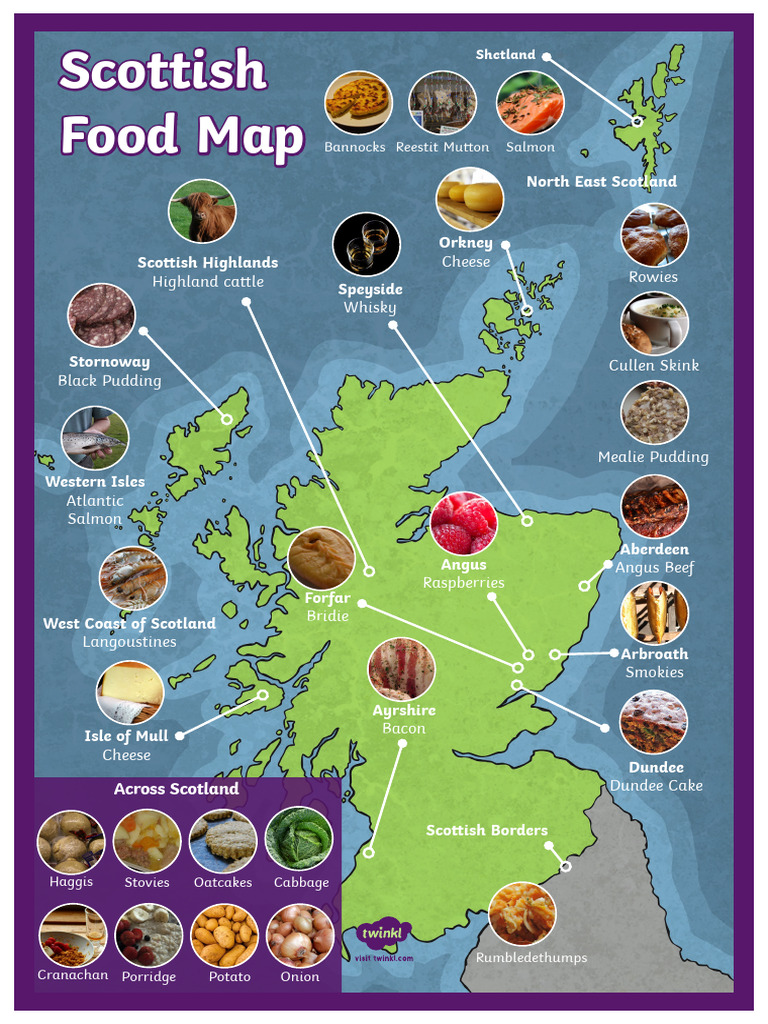 Scottish Food Map: Regional Delicacies | PDF