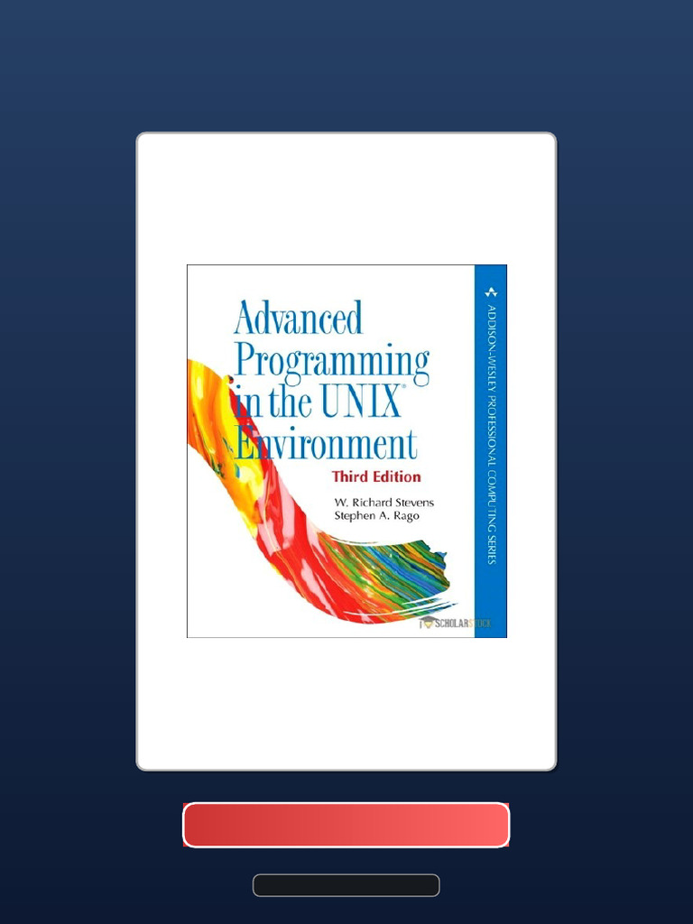 Verified PDF Download Advanced Programming in The UNIX Environment 3E ...