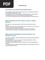 Infecção Puerperal: Diagnóstico e Tratamento | PDF | Período pós-parto ...