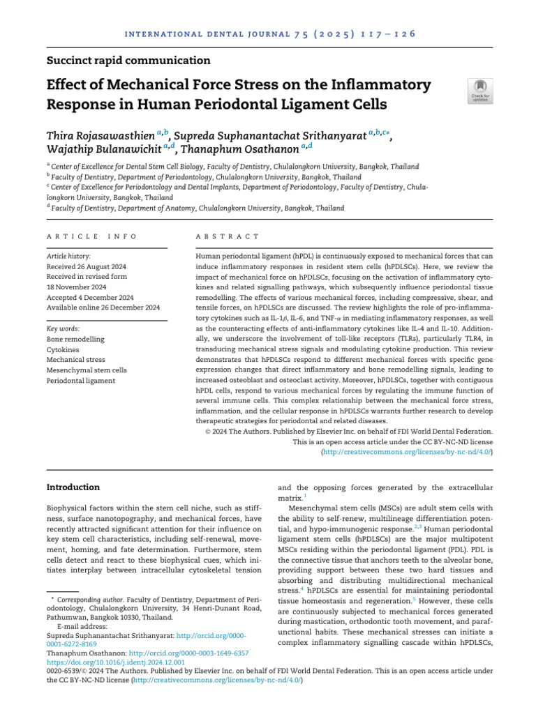 PDF Articulo Ligamento Periodontal | PDF | Interleukin 10 | Bone