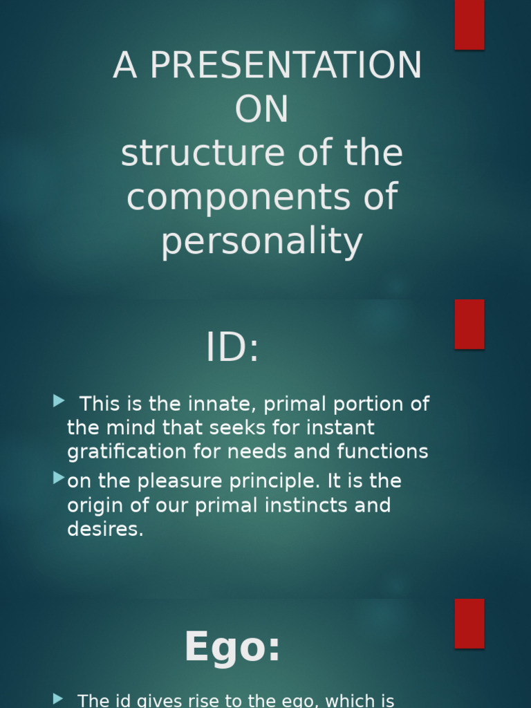 Structure of The Components of Personality | PDF | Psychology ...