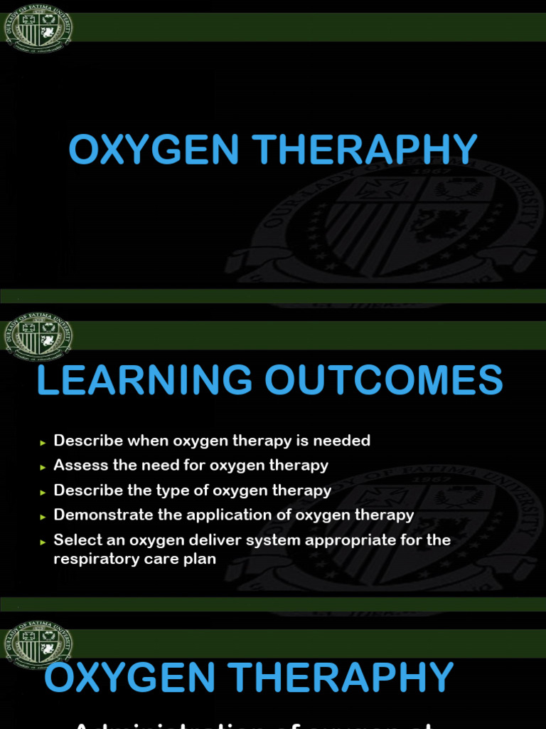 Oxygen Therapy: Indications & Methods | PDF | Respiratory System ...