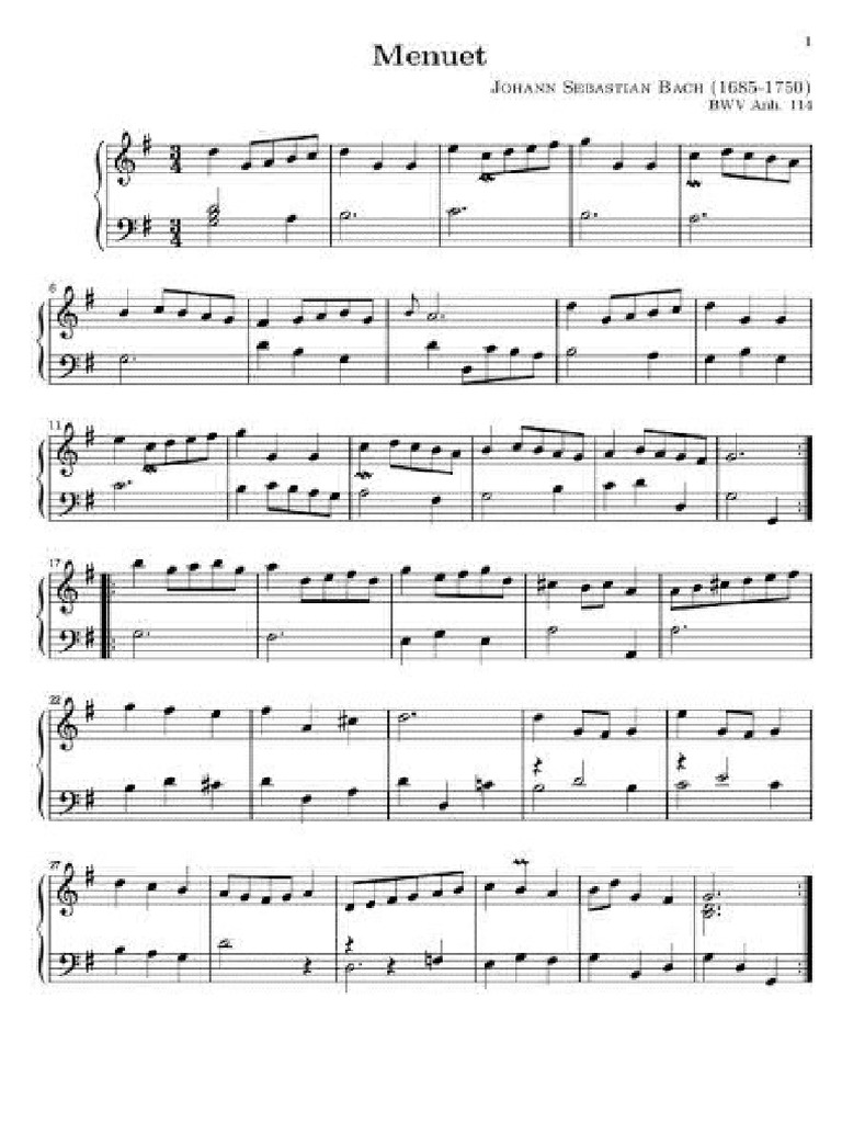 Menuet | PDF