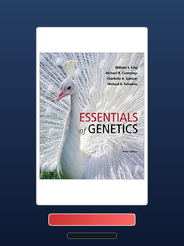 Essentials of Genetics 9th Edition Klug Full Download | PDF | Multiple ...