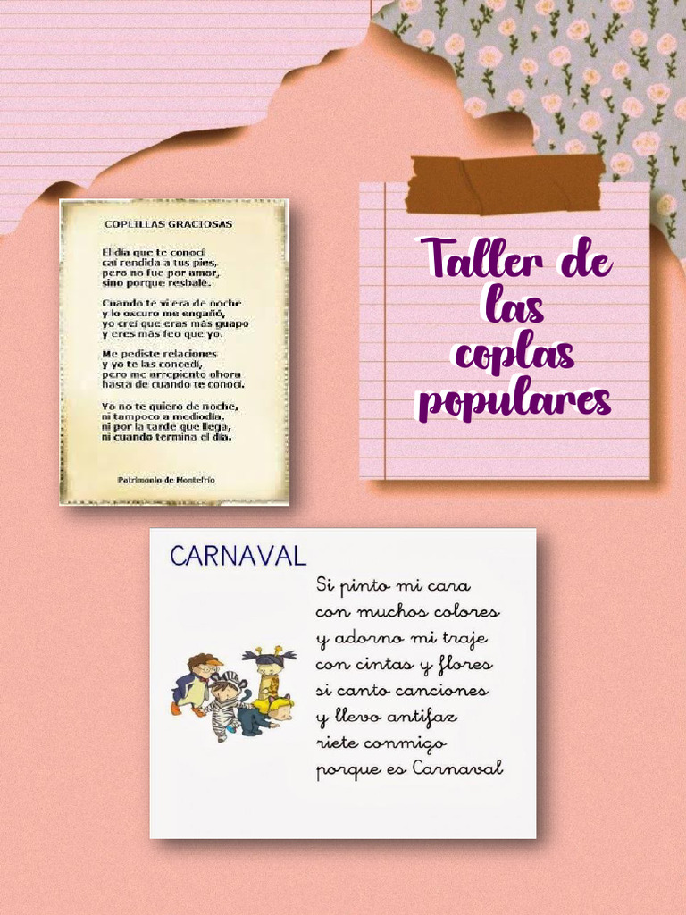 TALLER DE LAS COPLAS POPULARES (1) | PDF