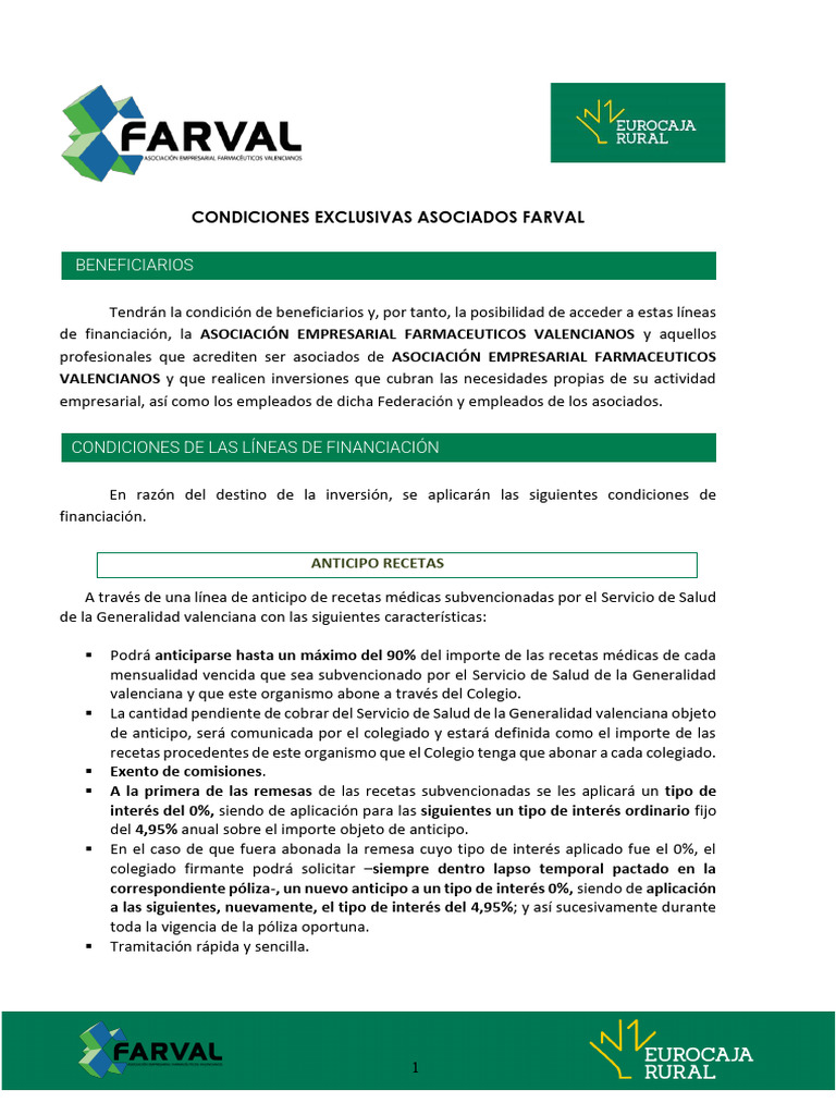 Convenio FARVAL 2025 | PDF