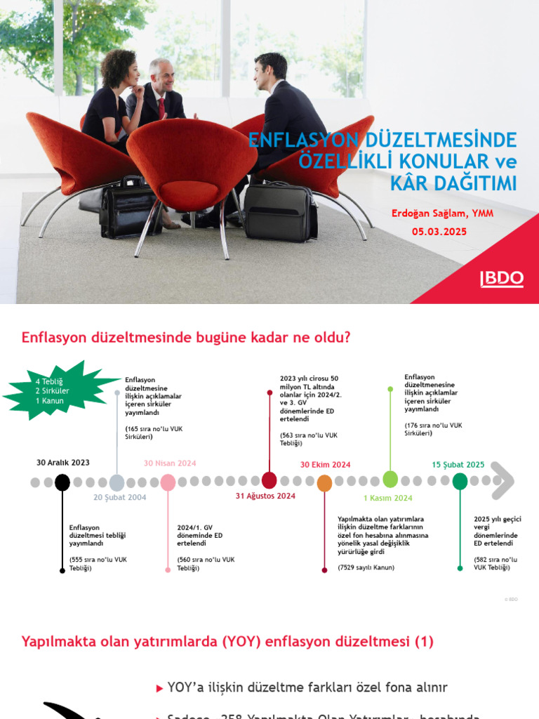 Enflasyon Düzeltmesi̇nde Özelli̇kli̇ Konular | PDF