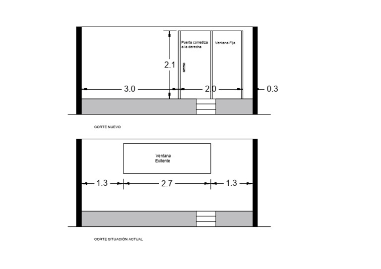 Plano Corte de Pared | PDF