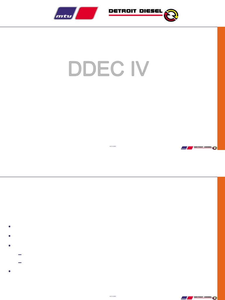 DDEC IV Off-Highway Engine Control Guide | PDF | Voltage | Fuel Injection