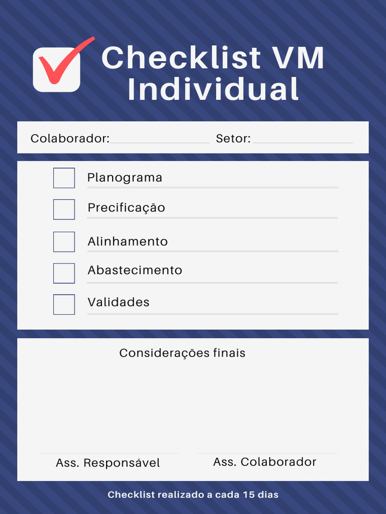 Checklist VM Individual | PDF