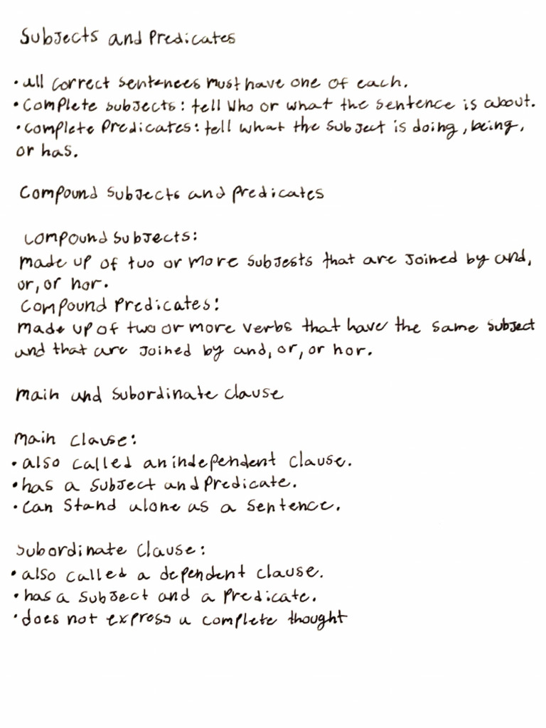 Language Arts Notes | PDF