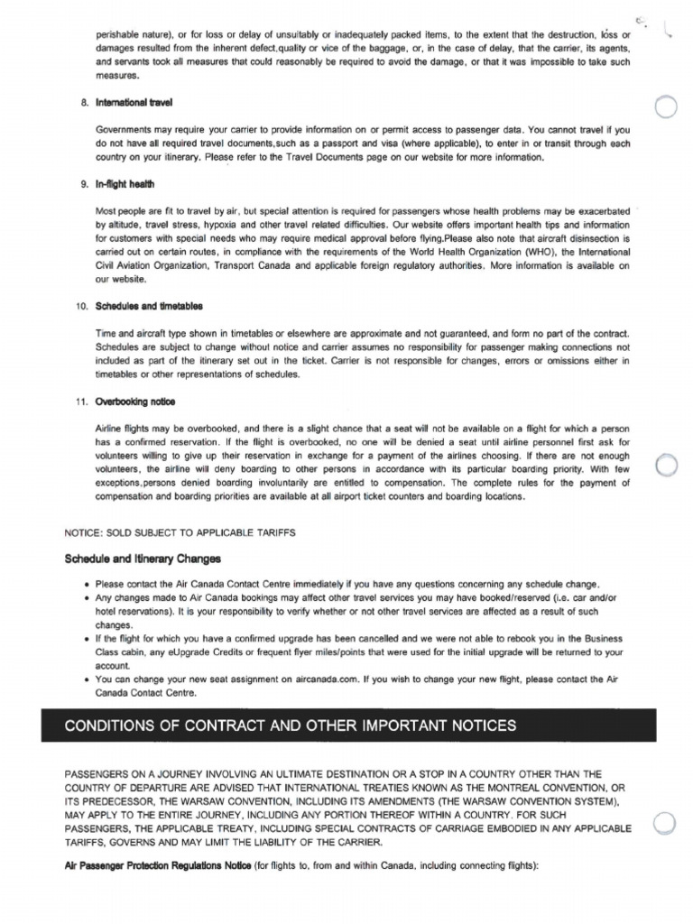 E-Ticket Air Canada - P04 | PDF