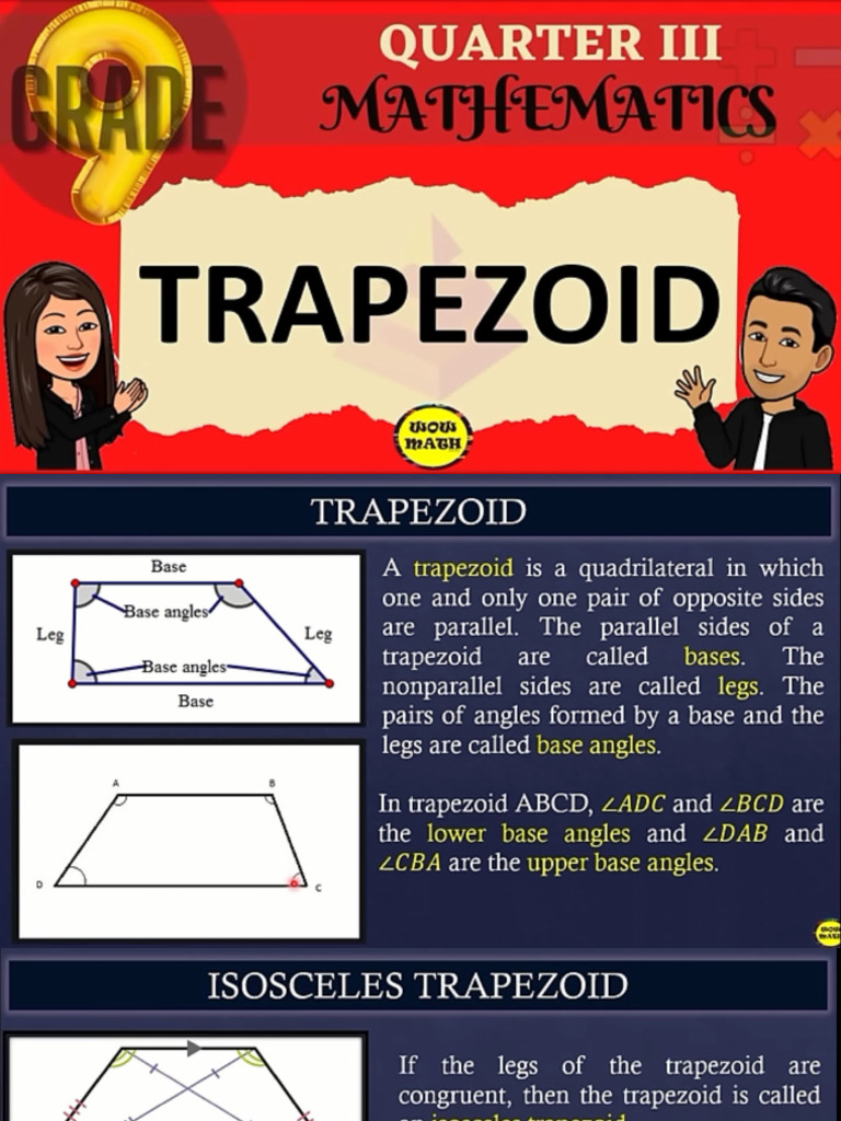 Properties of Trapezoid | PDF