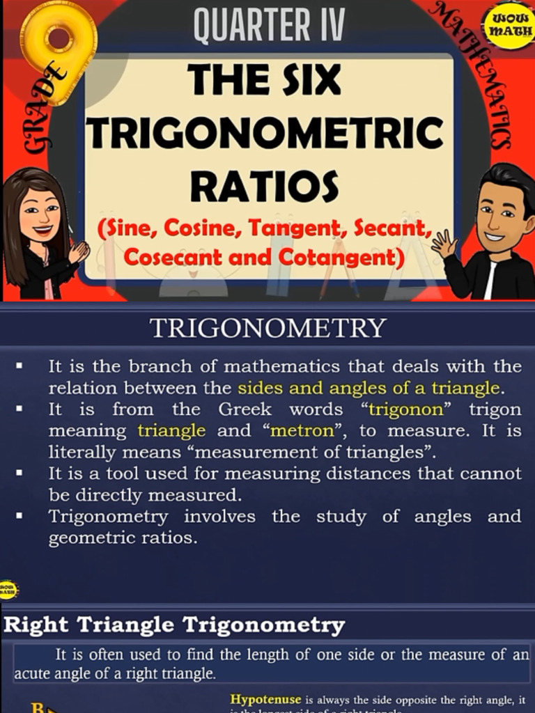 Six Trigonometric Ratio | PDF