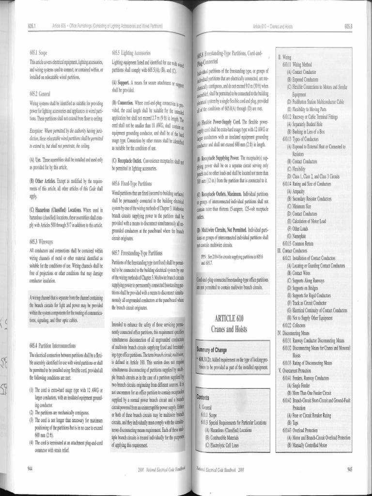 Nec 610 | PDF