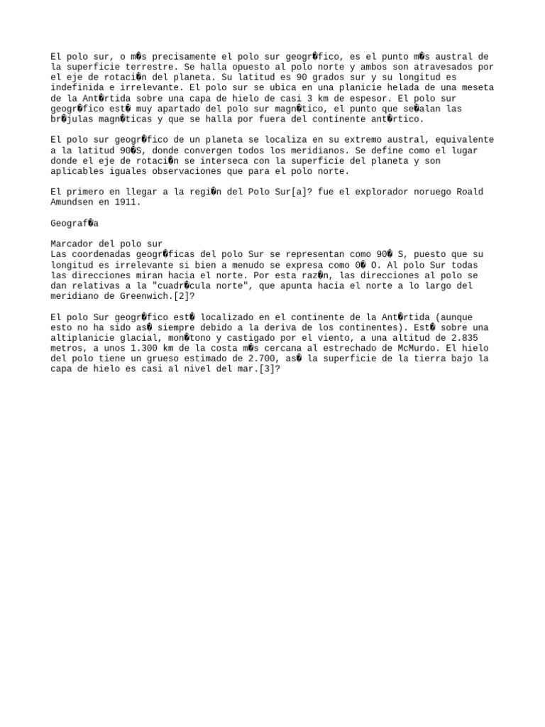 La Historia de Polo Sur | PDF
