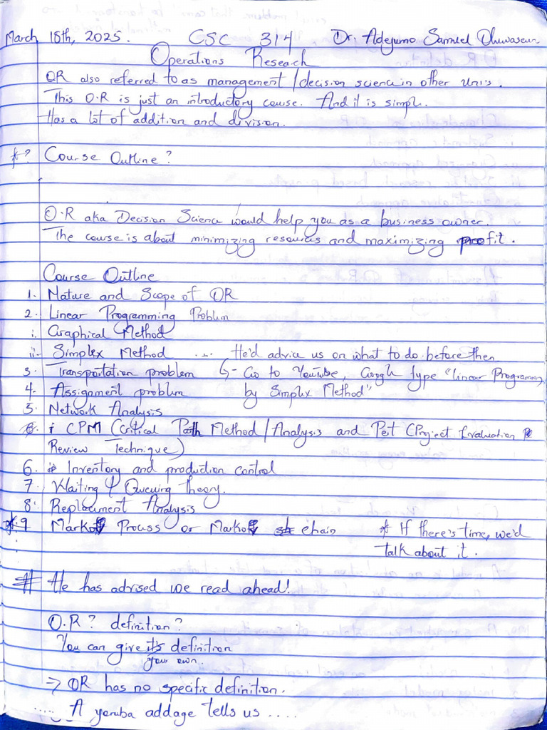 Tony's CSC 314 Note 2 | PDF