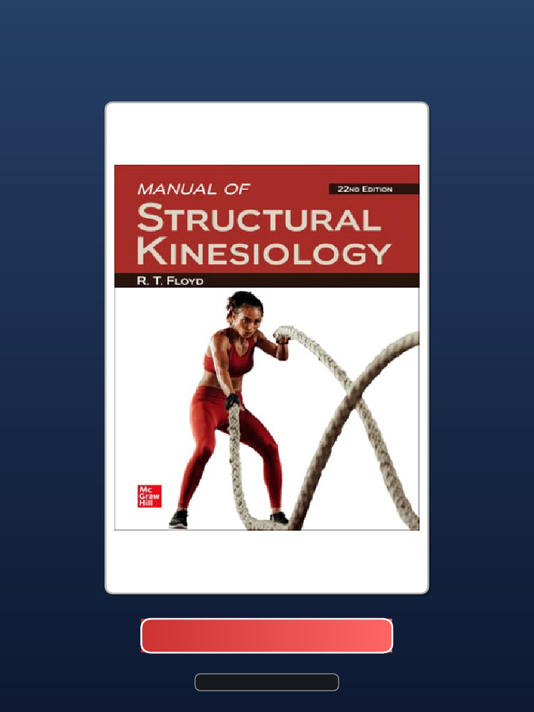 Manual of Structural Kinesiology 22nd Edition Floyd Full Download | PDF ...