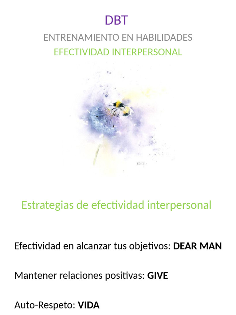 Sesión 7 DBT Dialéctica Behavior Therapy | PDF | Conceptos psicologicos ...
