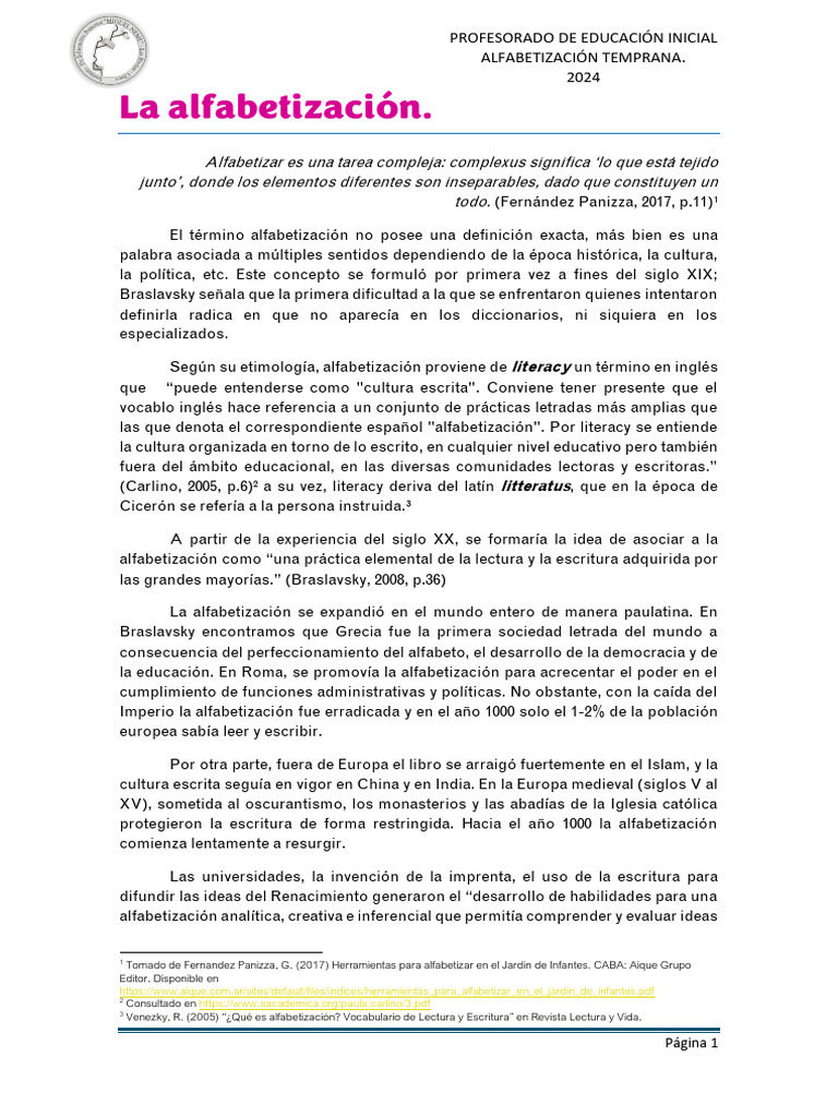 Historia de la Alfabetización Global | PDF | Literatura | Educación de ...