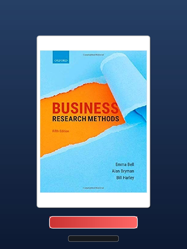 Verified PDF Download Business Research Methods 5th Edition by Alan ...