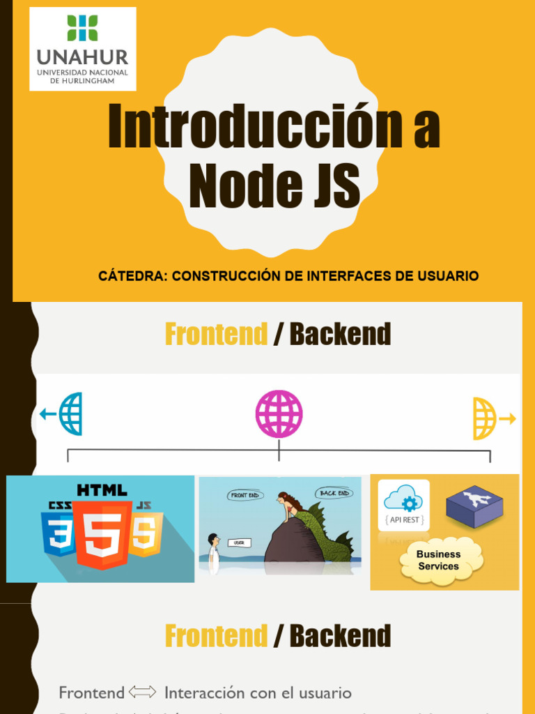 Introducción Node JS | PDF | Script Java | Lenguaje de escritura