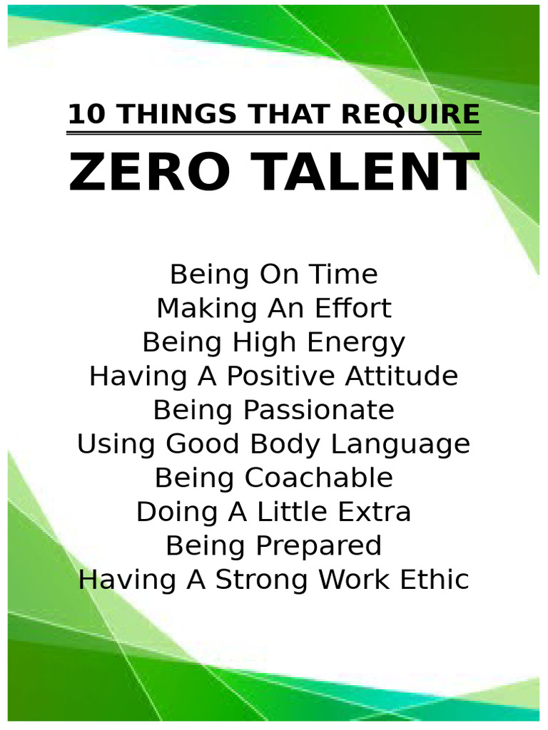 10 Things That Require | PDF