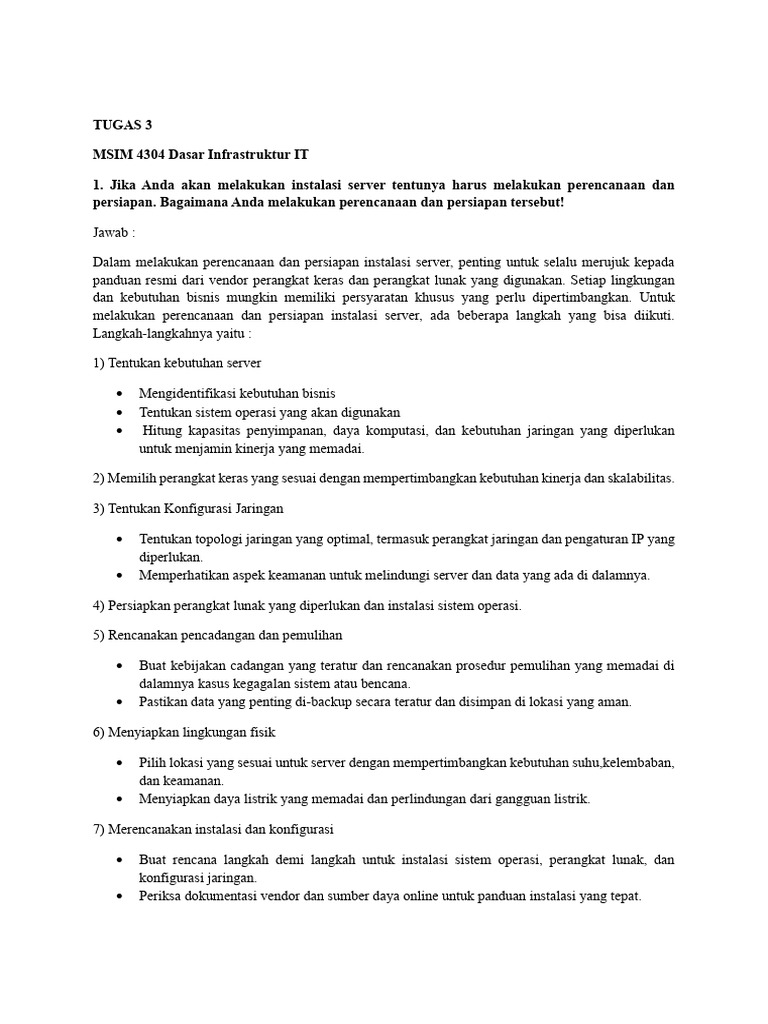 Tugas 3 Msim 4304 | PDF