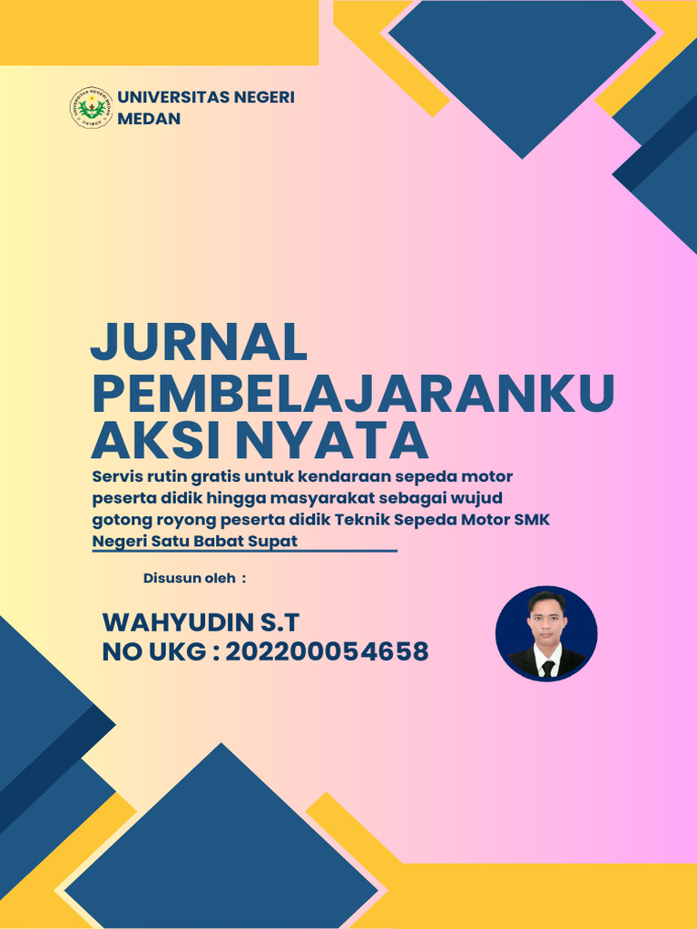 Pembelajaranku Jurnal Aksi Nyata: Wahyudin S.T NO UKG: 202200054658 | PDF