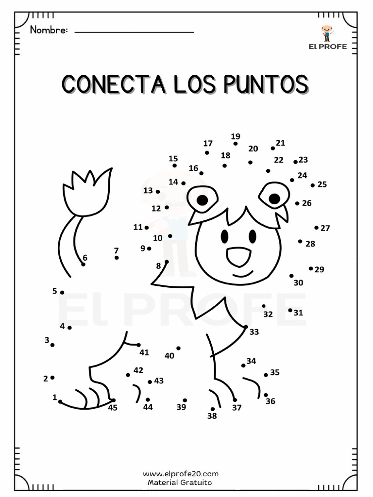 Dibujos para Unir y Conectar Puntos | PDF