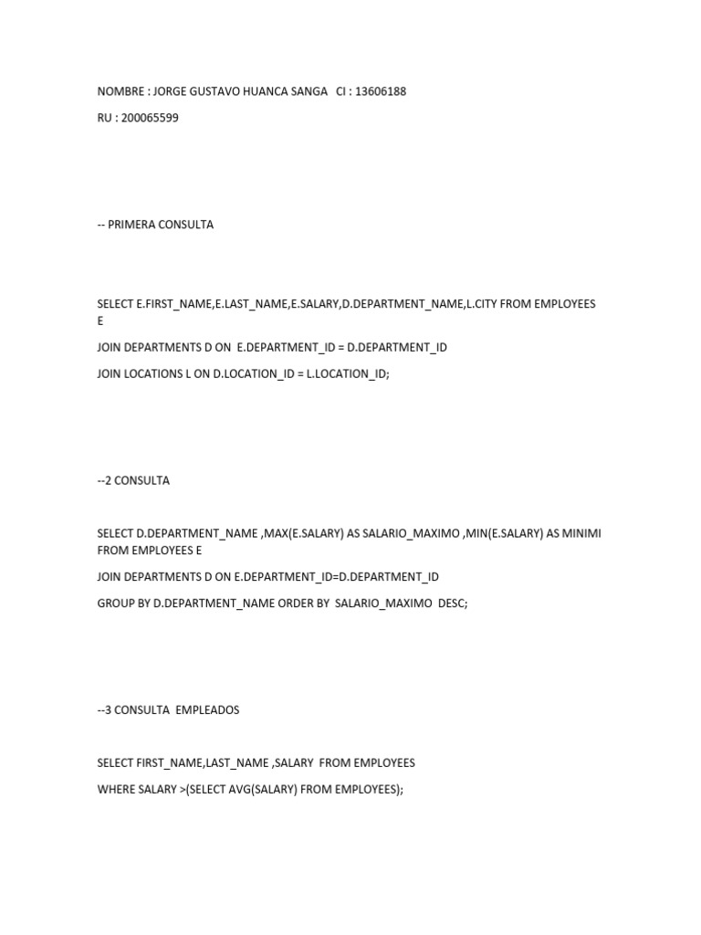 Jorge Gustavo Huanca Sanga | PDF | Data Management | Data Model