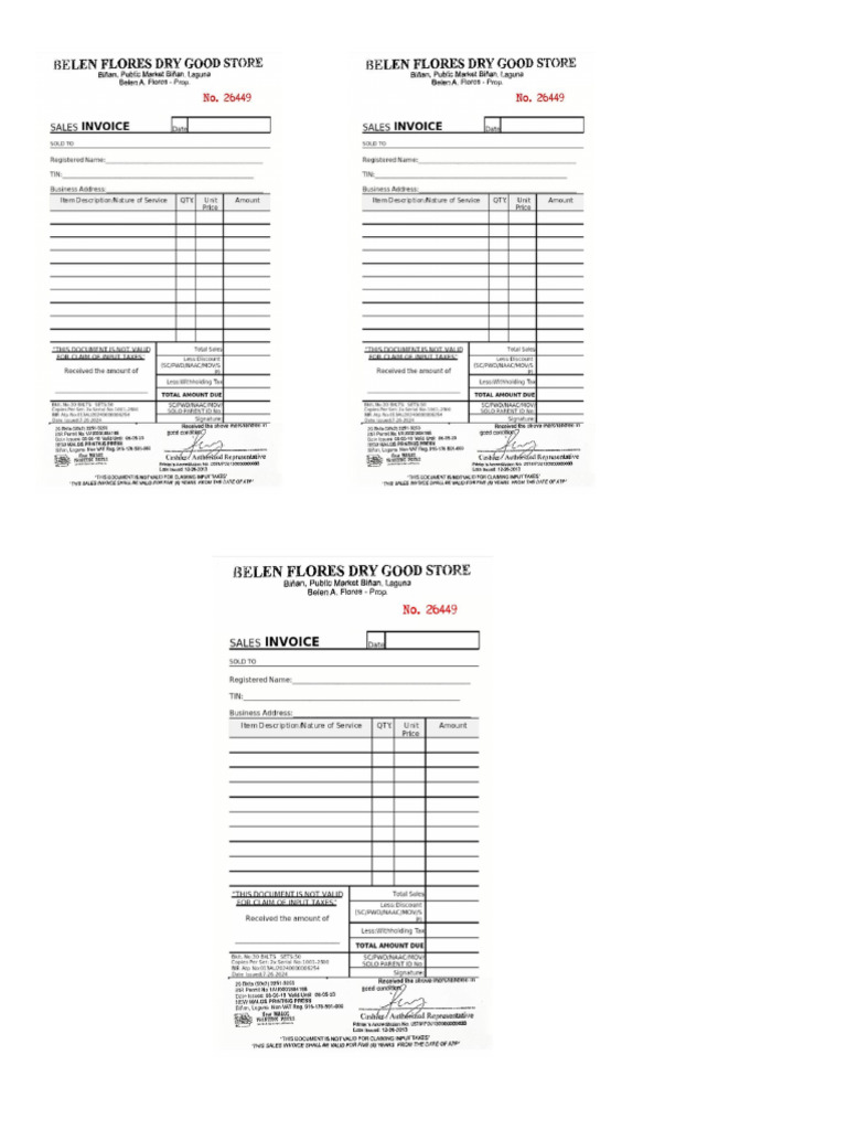 Sample Reciept 1 | PDF