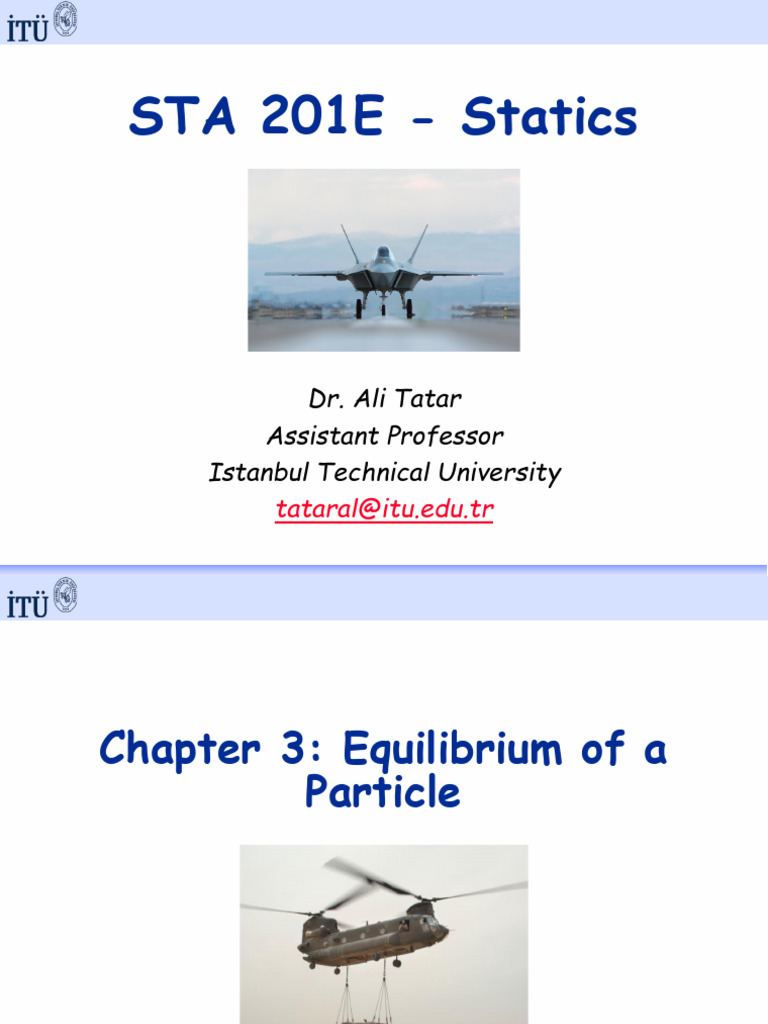 Particle Equilibrium in Statics | PDF