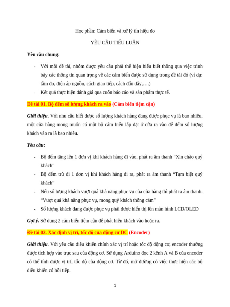 Yeu Cau Tieu Luan | PDF