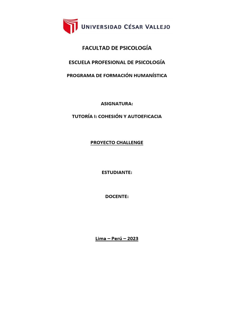 Examen Unidad I - Proyecto Challenge - Ep | PDF