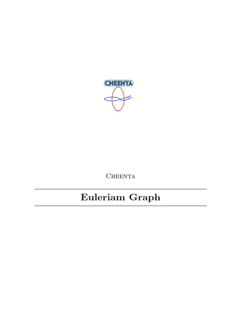 Eulerian Graph | PDF | Discrete Mathematics | Mathematical Concepts