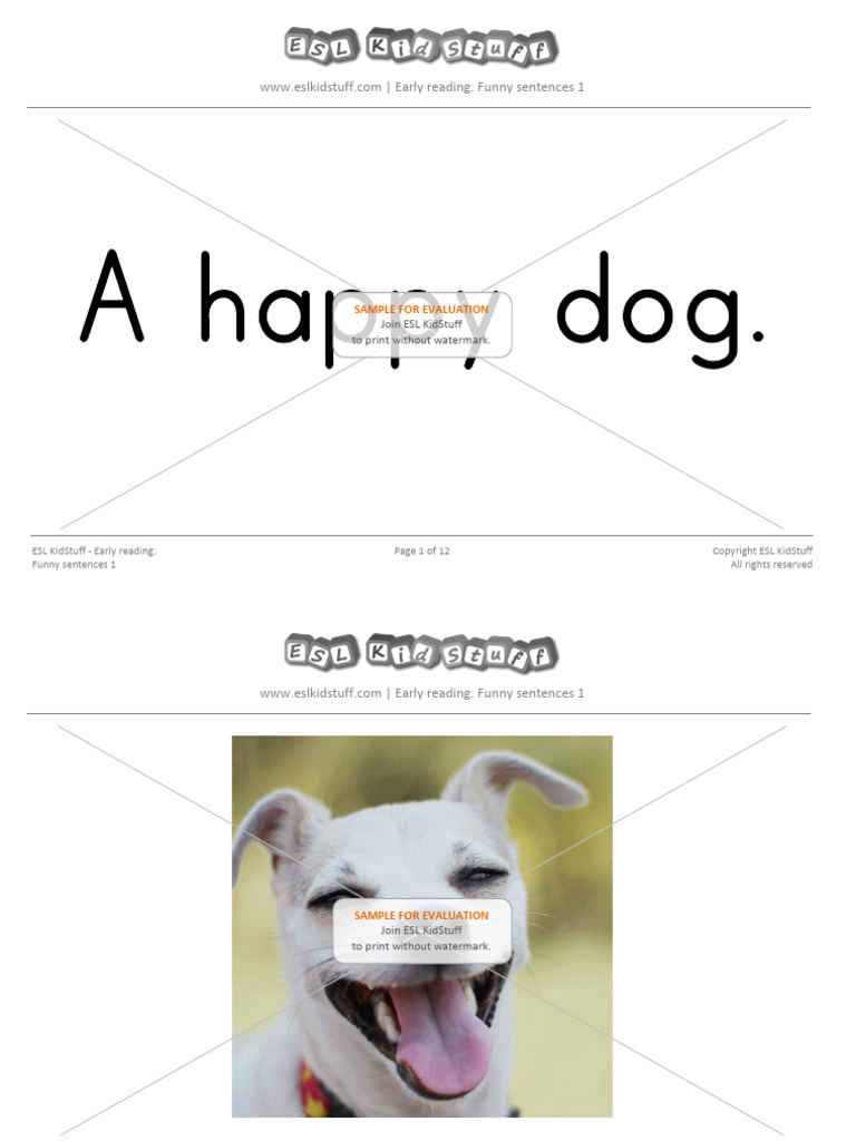Funny Sentences for Kids | PDF