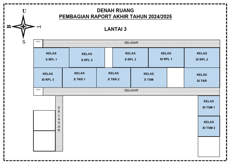 Denah Ruang Pembagian Raport | PDF