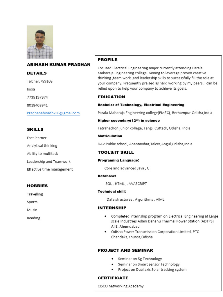 Abinash Kumar Pradhan | PDF