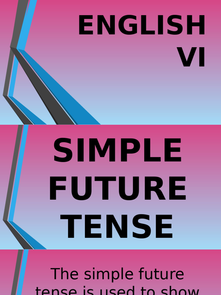 Simple Future Tense Explained | PDF | Cakes | Verb
