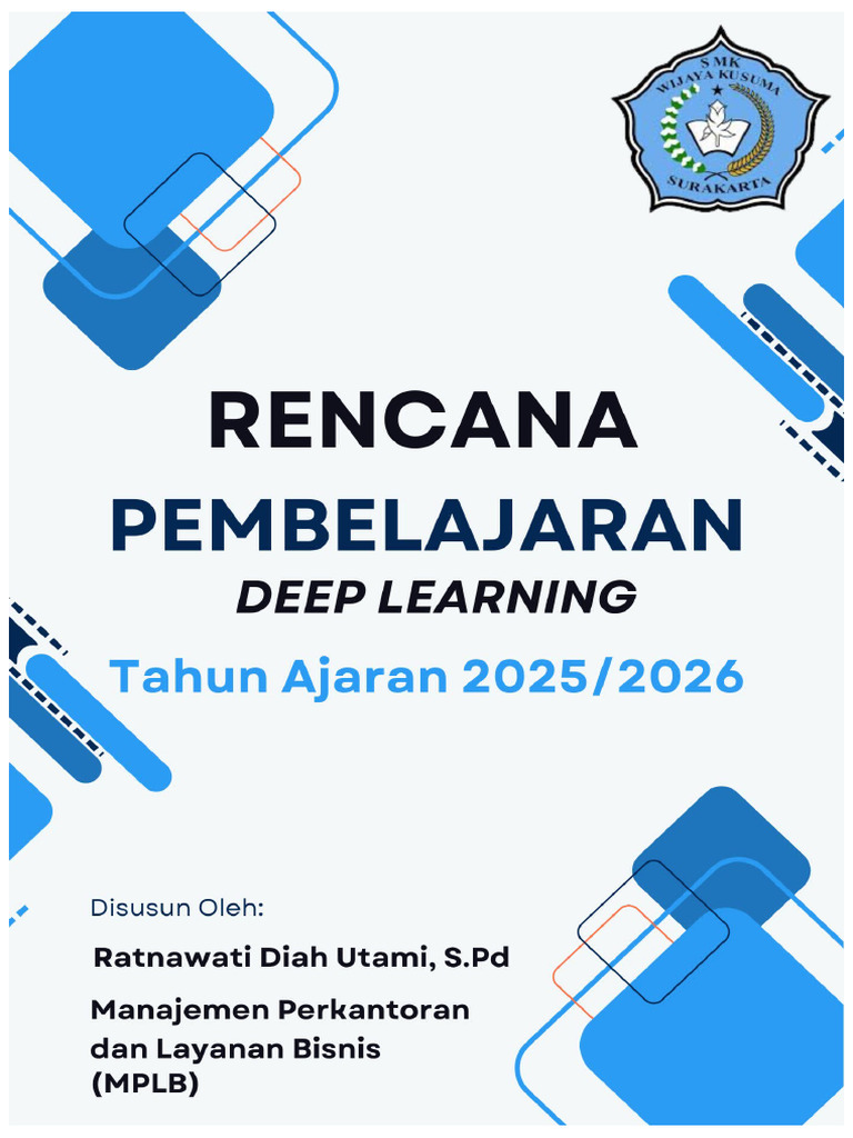 Perencanaan Pembelajaran Deep Learning Dasar MPLB Elemen 5 | PDF