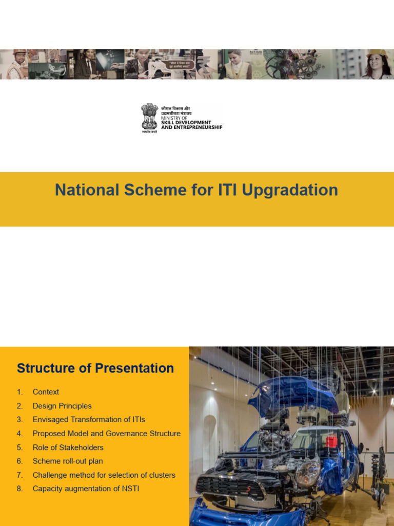 National ITI Upgradation Scheme PPT For State - 30.04.2025 | PDF ...