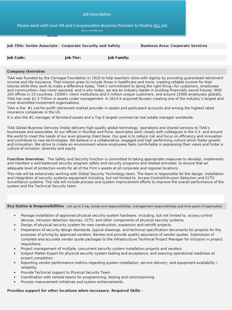 JD-Security System Engineer | PDF | Physical Security | Securities