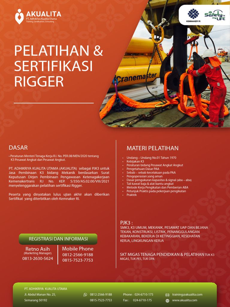 Training Sertifikasi Rigger | PDF