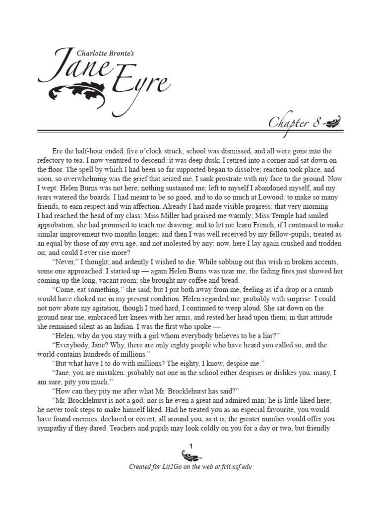 Jane Eyre 009 Chapter Viii | PDF | Jane Eyre