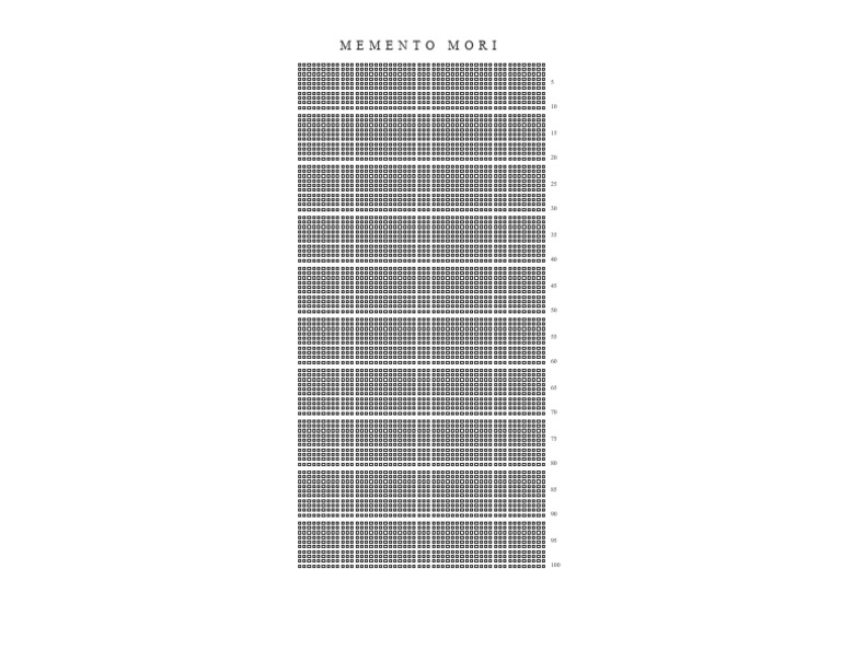 Memento Mori Calendar 111 | PDF