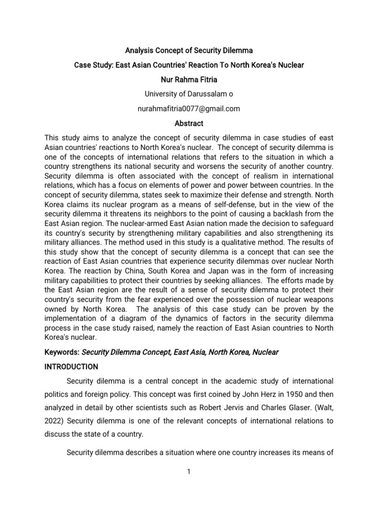 English Journal Nur Rahma | PDF | Treaty On The Non Proliferation Of ...