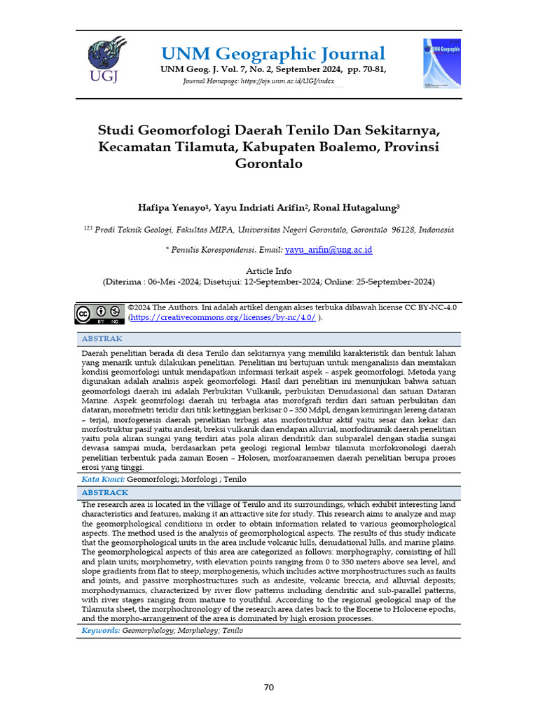Jurnal Morfografi, Morfometri | PDF